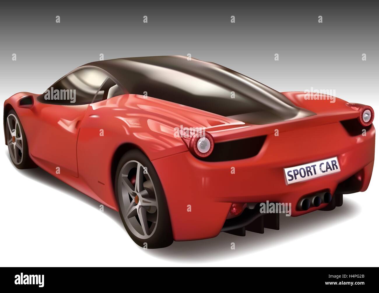 Red Sports Car Stock Vector Image & Art - Alamy