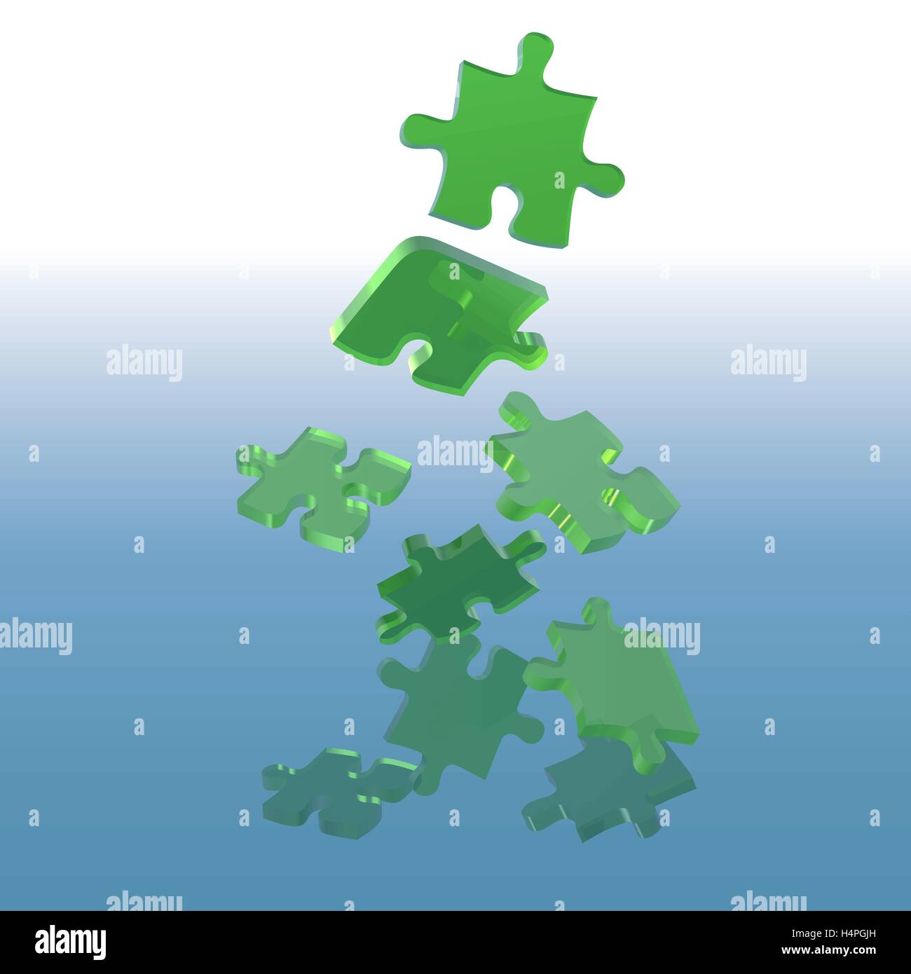 Background falling puzzle pieces Stock Vector Images - Alamy