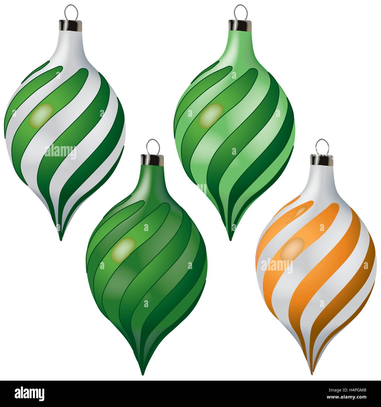 Glass christmas ornaments Stock Vector Images - Alamy