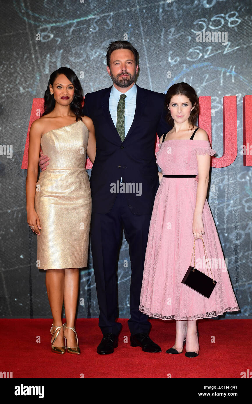 (left-right) Cynthia Addai-Robinson, Ben Affleck and Anna Kendrick ...