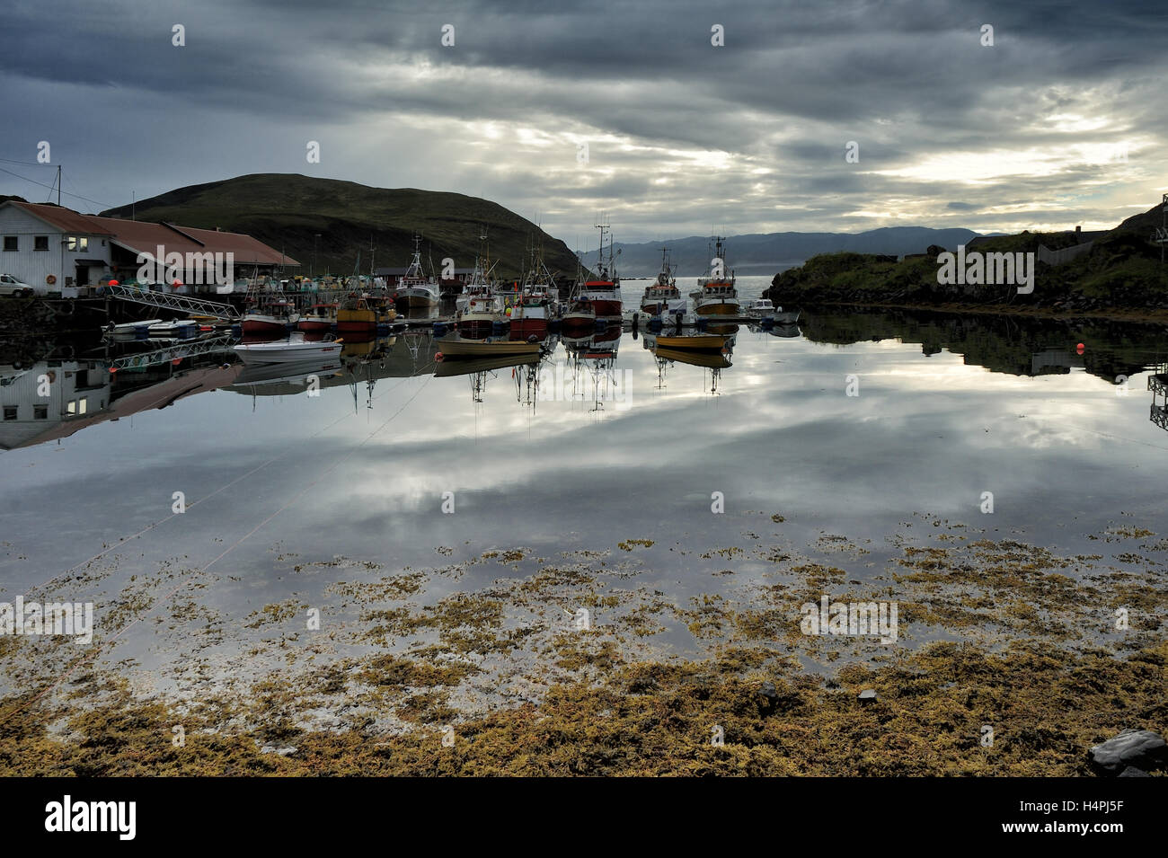 Kamoyvaer fishing village, Mageroya Island, Norway Stock Photo - Alamy