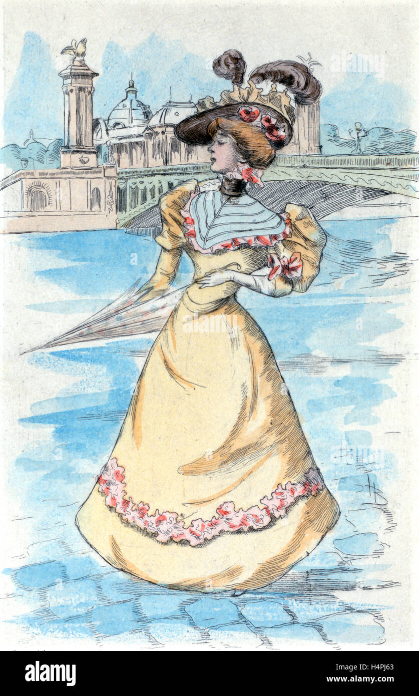 Womens fashion in 1900 hi-res stock photography and images - Alamy