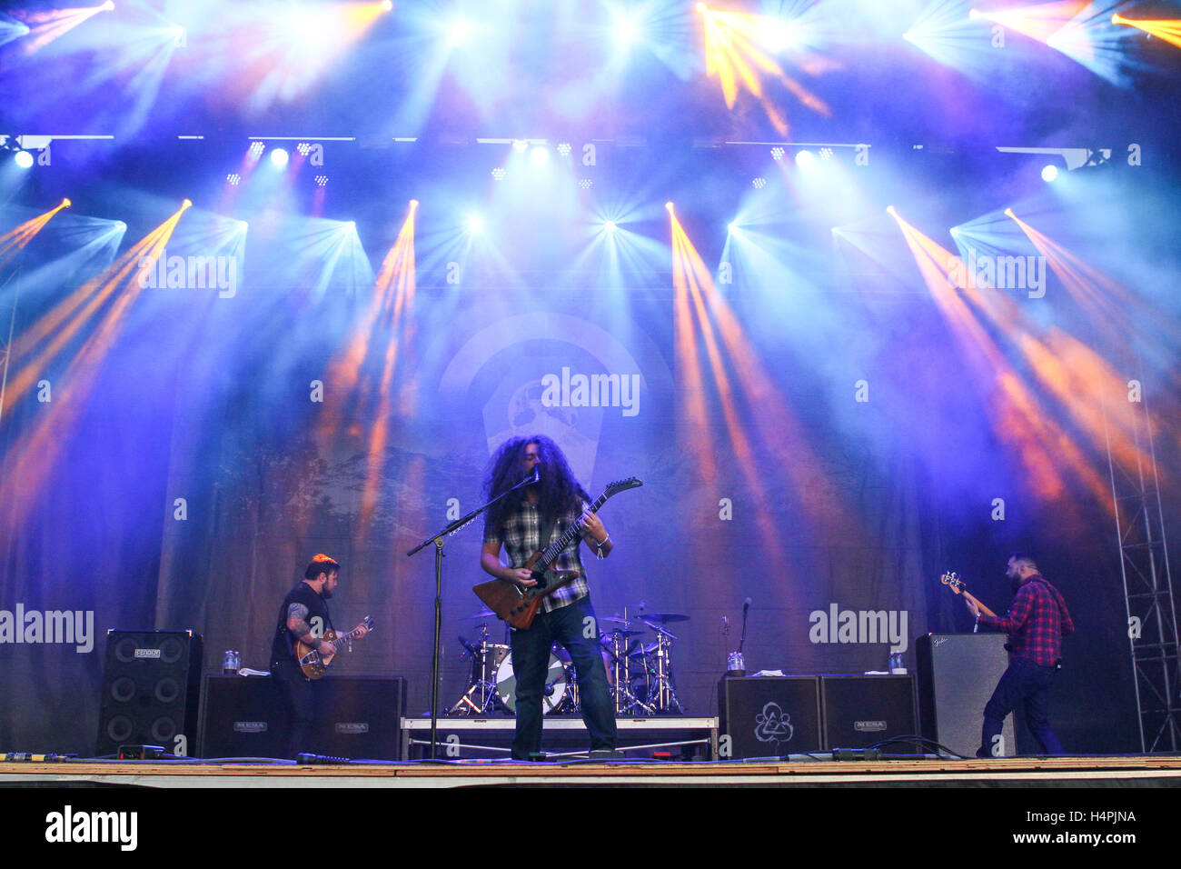 Vocalist and guitarist Claudio Sanchez of Coheed and Cambria performs ...