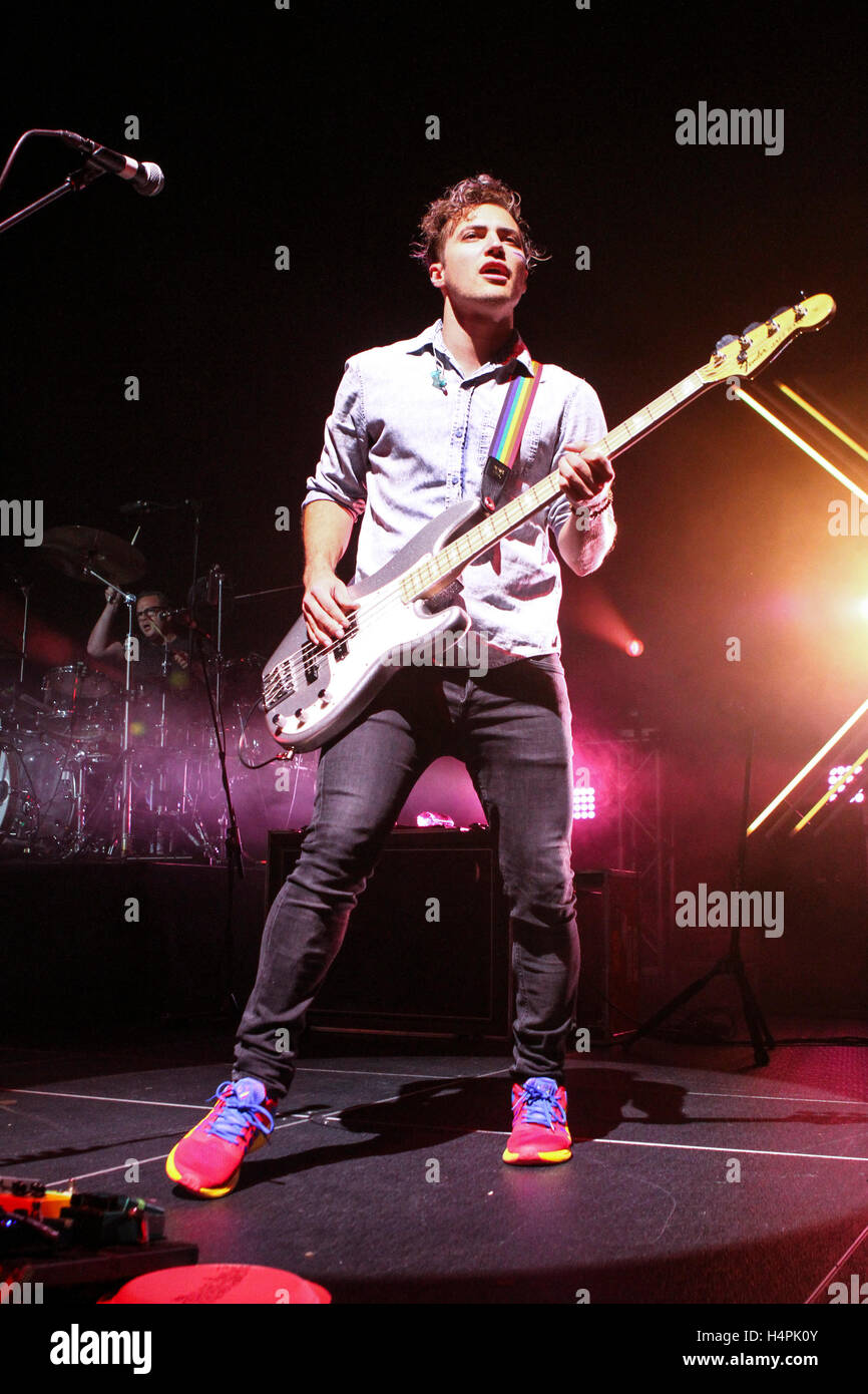 SAN FRANCISCO, CA - OCT 26: Bassist Kevin Ray of Walk the Moon performs ...
