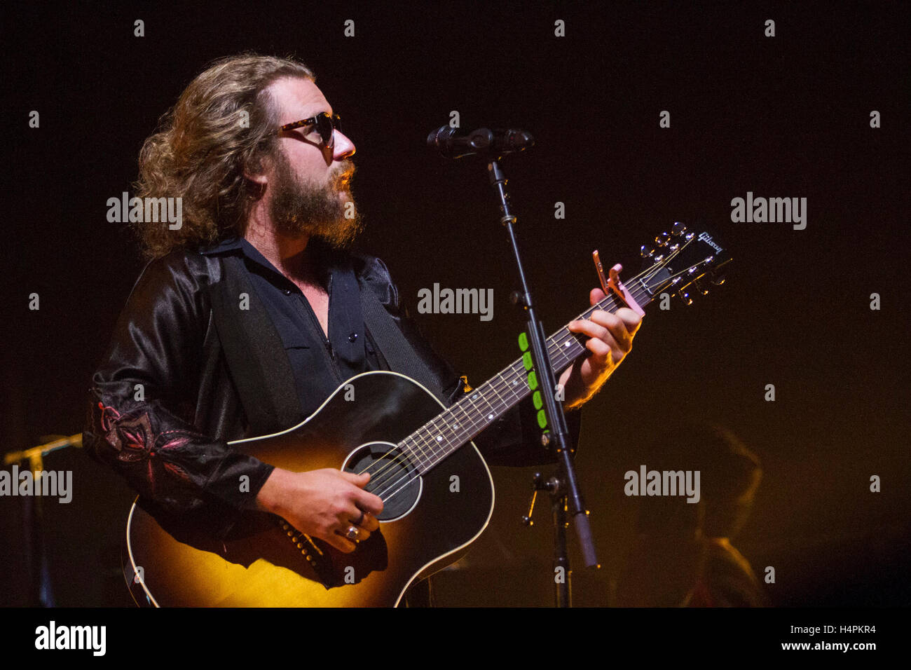SAN FRANCISCO, CA- OCT 15: My Morning Jacket lead singer Jim James ...