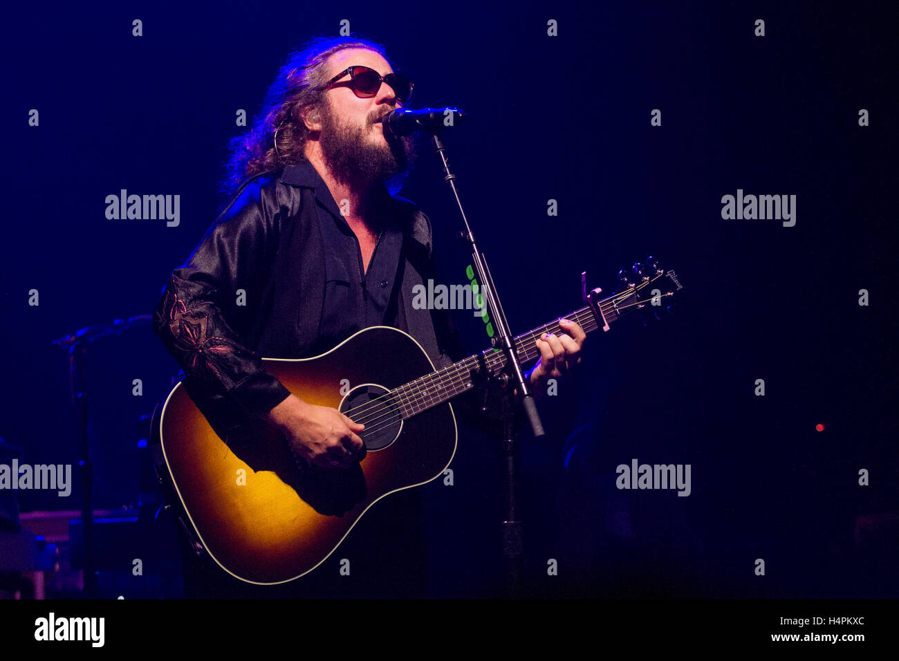 SAN FRANCISCO, CA- OCT 15: My Morning Jacket lead singer Jim James ...