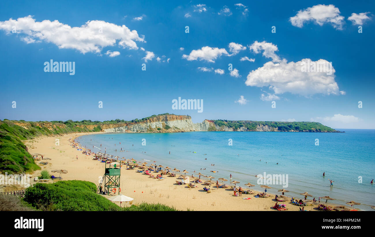 Gerakas beach on Zakynthos Island, Greece. It is a protected area of ...