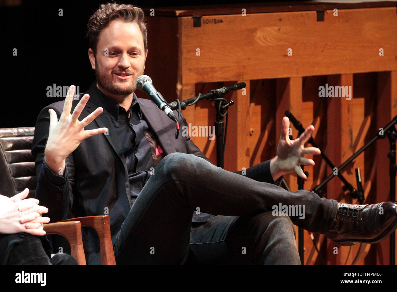 SAN FRANCISCO, CA - MARCH 7: Composer Todd Almond speaks at The Curran ...