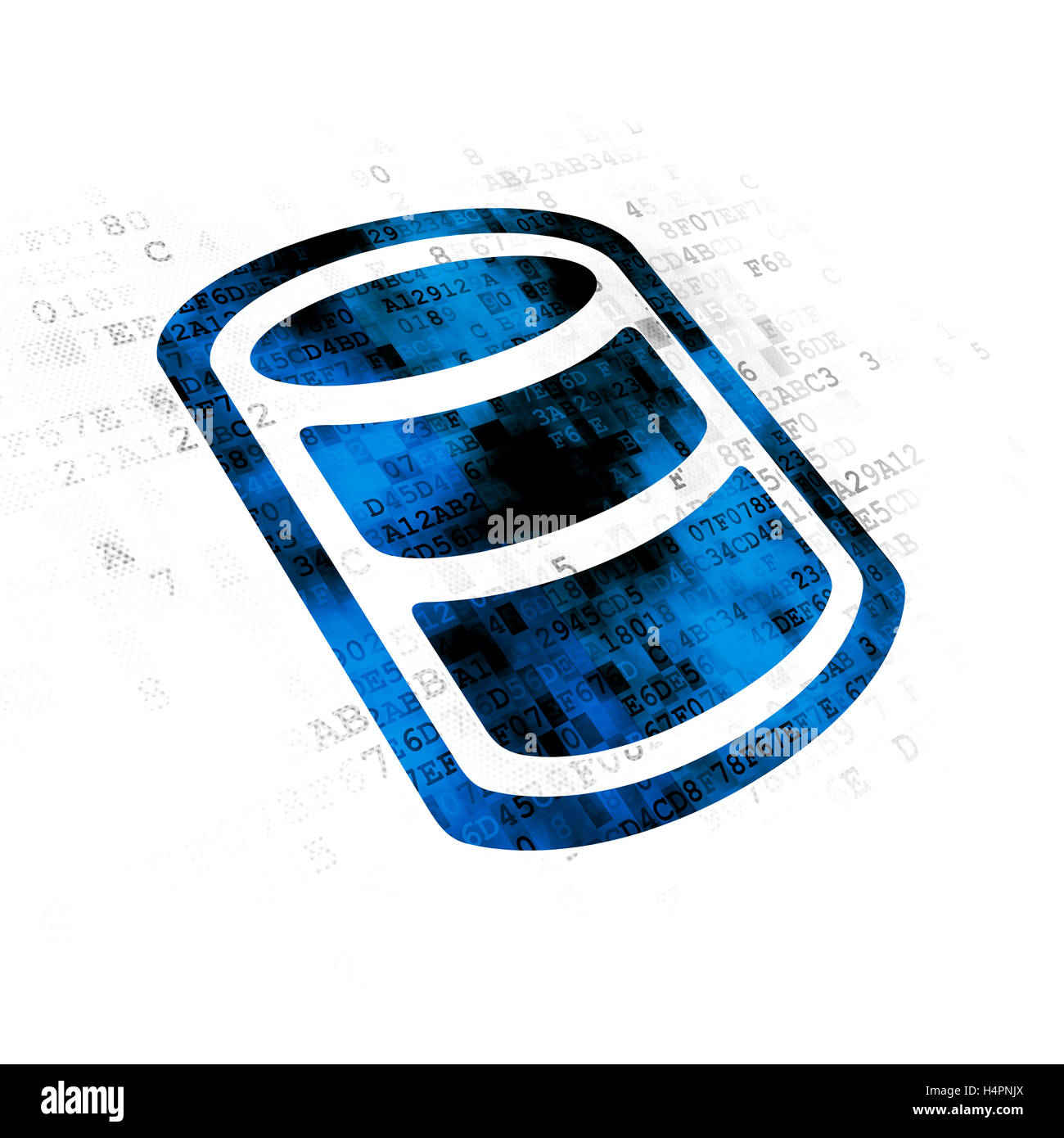 Programming concept: Database on Digital background Stock Photo - Alamy