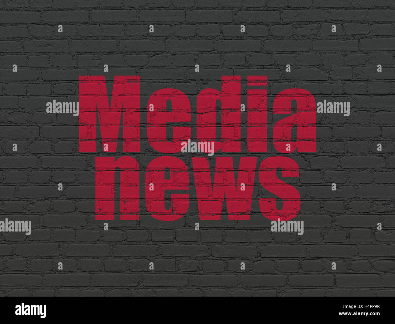 News concept: Media News on wall background Stock Photo - Alamy
