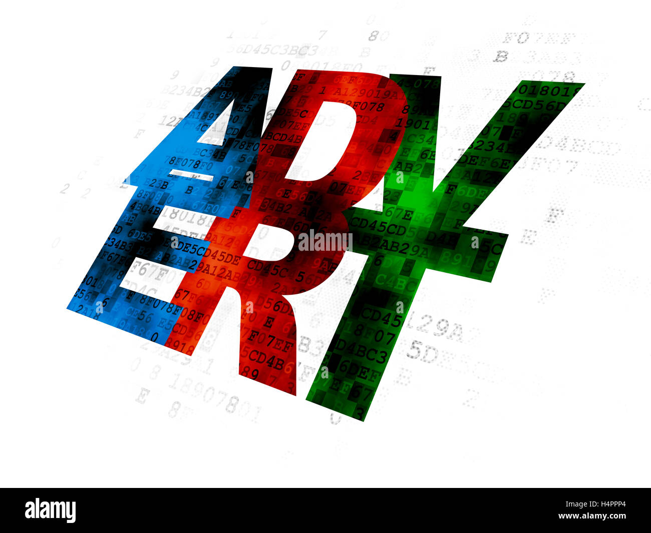Advertising concept: Advert on Digital background Stock Photo - Alamy