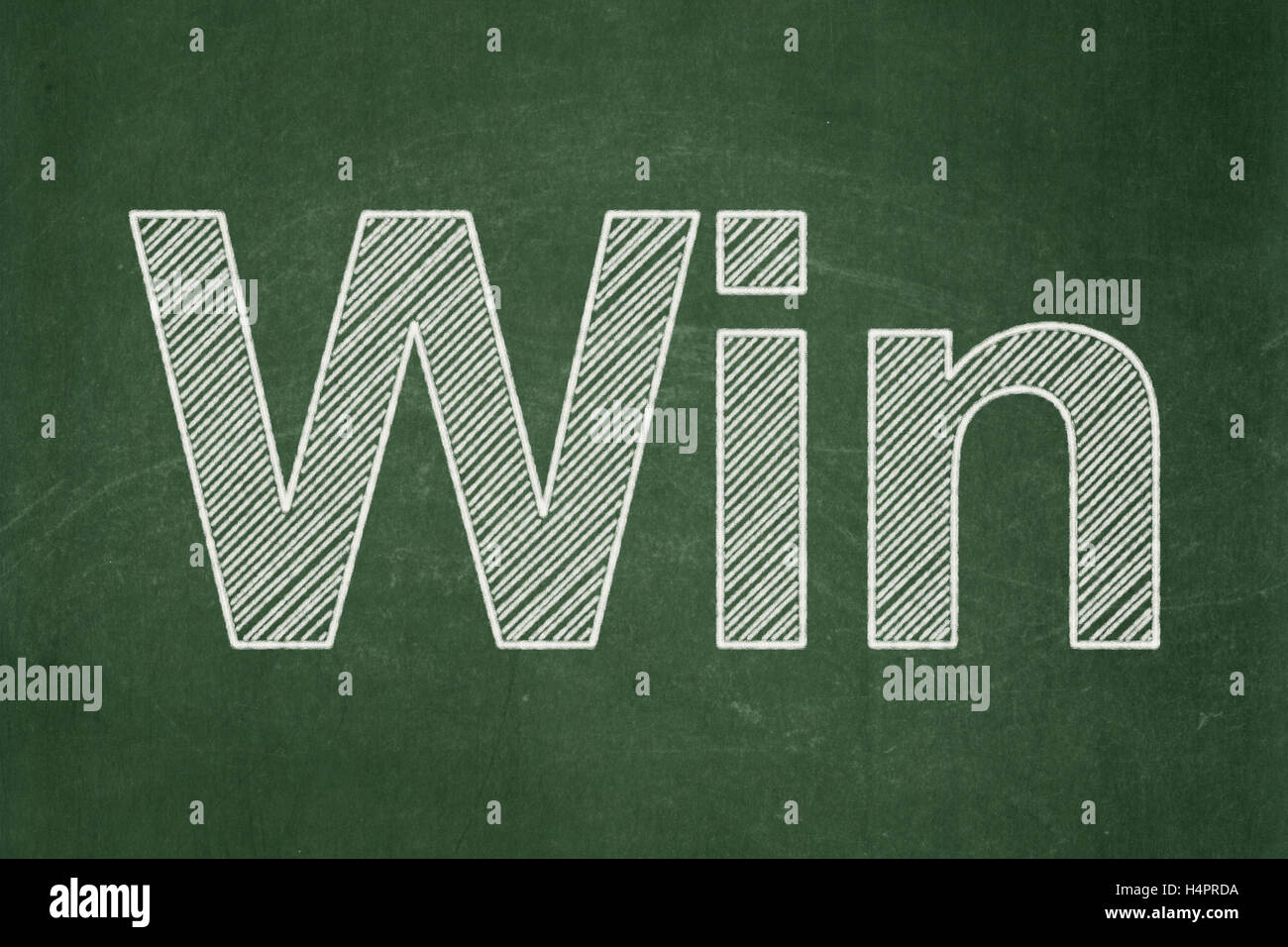 Finance concept: Win on chalkboard background Stock Photo - Alamy
