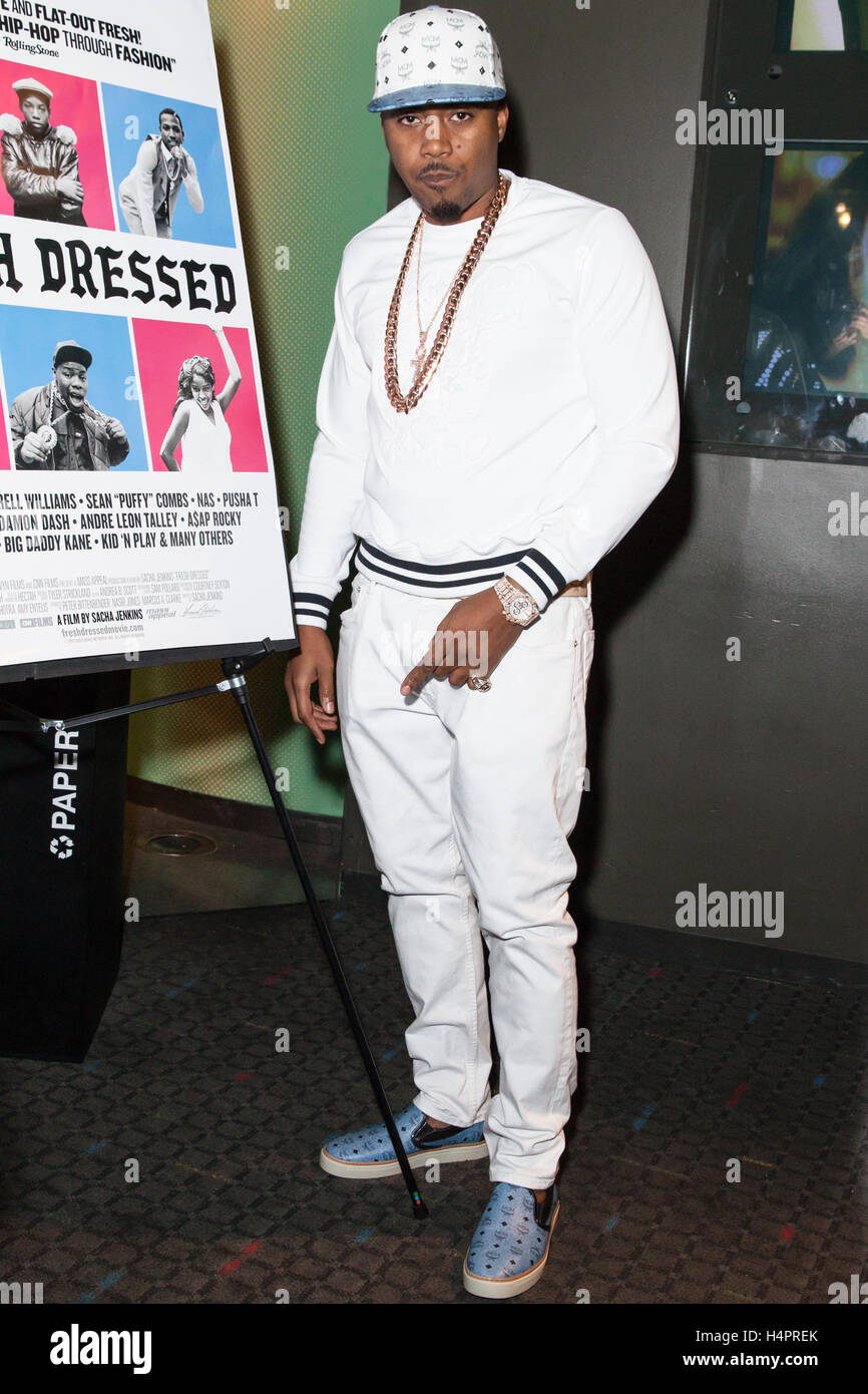 Nas on the red carpet at the New York Special Screening of Fresh ...