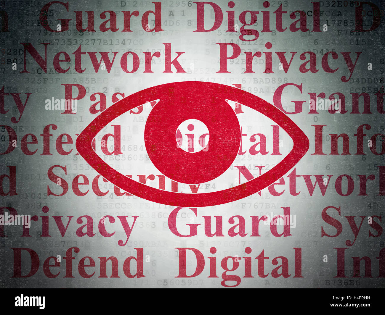Privacy concept: Eye on Digital Data Paper background Stock Photo - Alamy