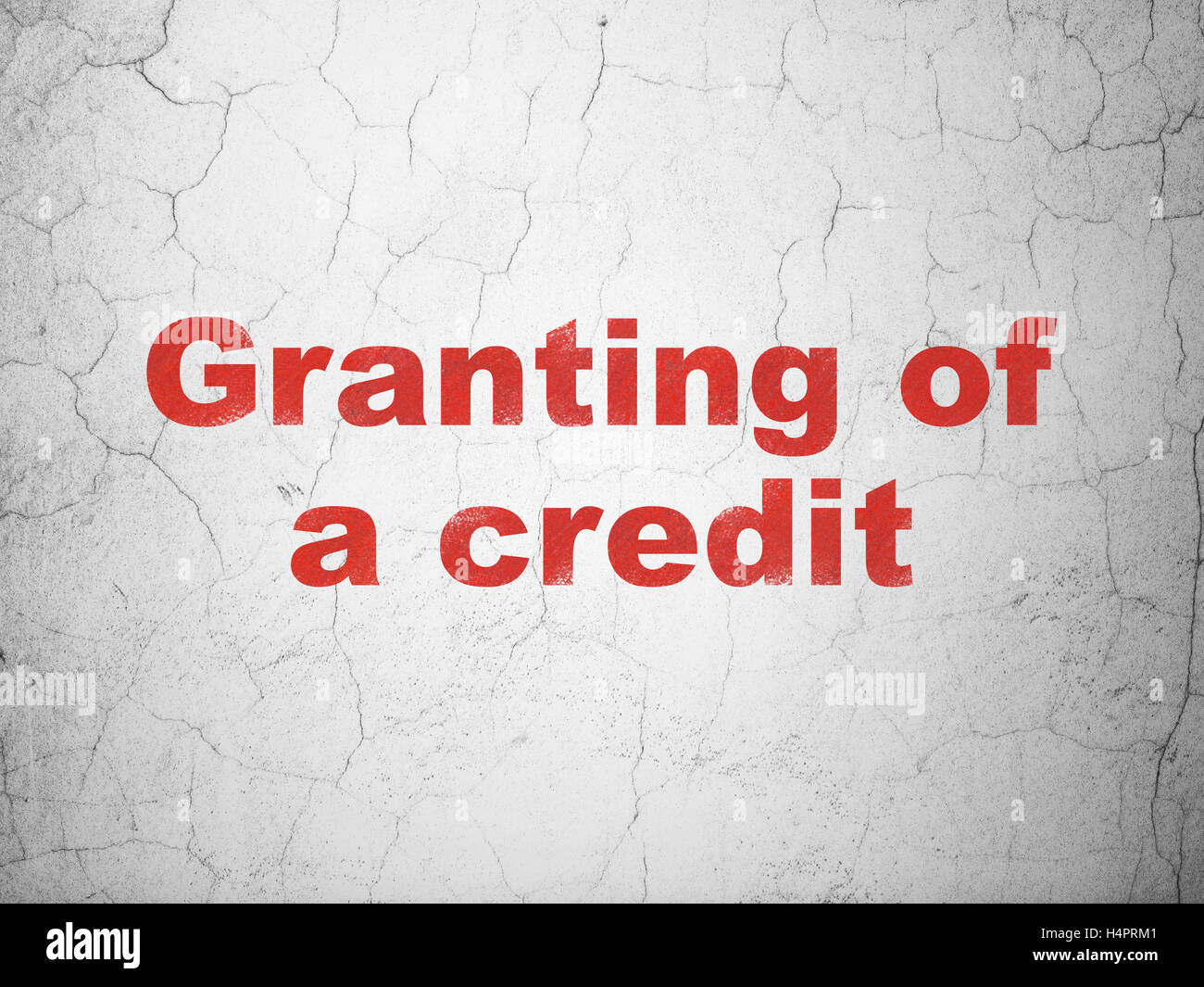 Banking concept: Granting of A credit on wall background Stock Photo ...