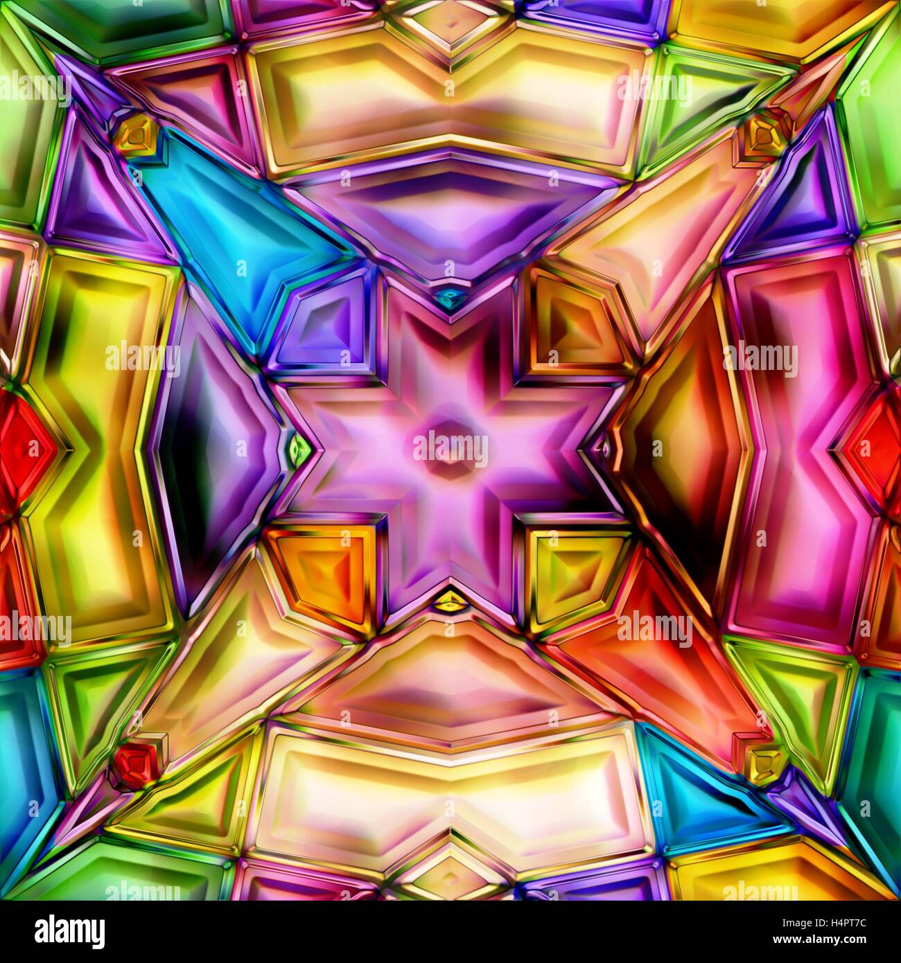 Seamless texture of abstract bright shiny colorful geometric shapes ...
