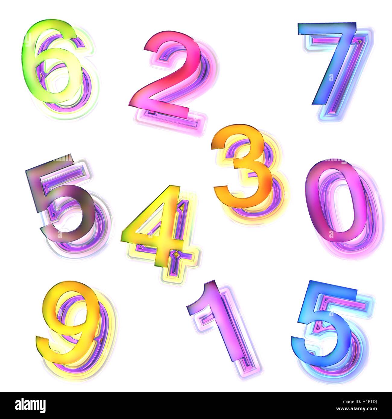Seamless texture of abstract bright shiny colorful digit Stock Photo ...