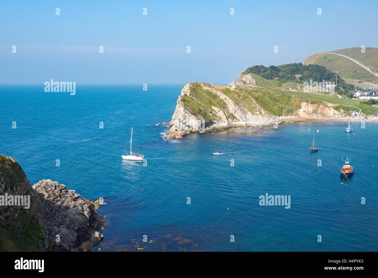 Lulworth Cove in Dorset England United Kingdom UK Stock Photo - Alamy