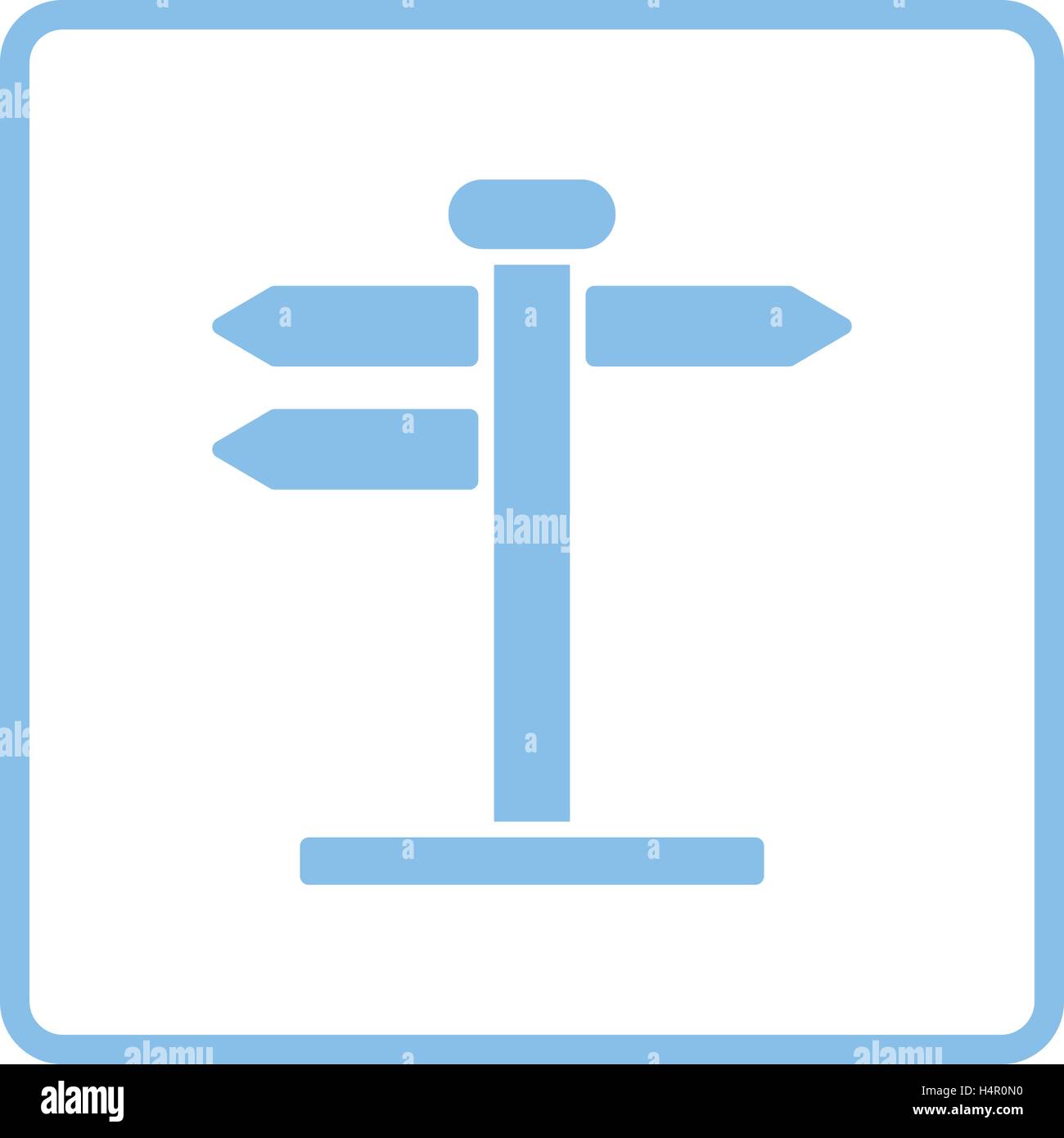 Pointer stand icon. Blue frame design. Vector illustration Stock Vector ...