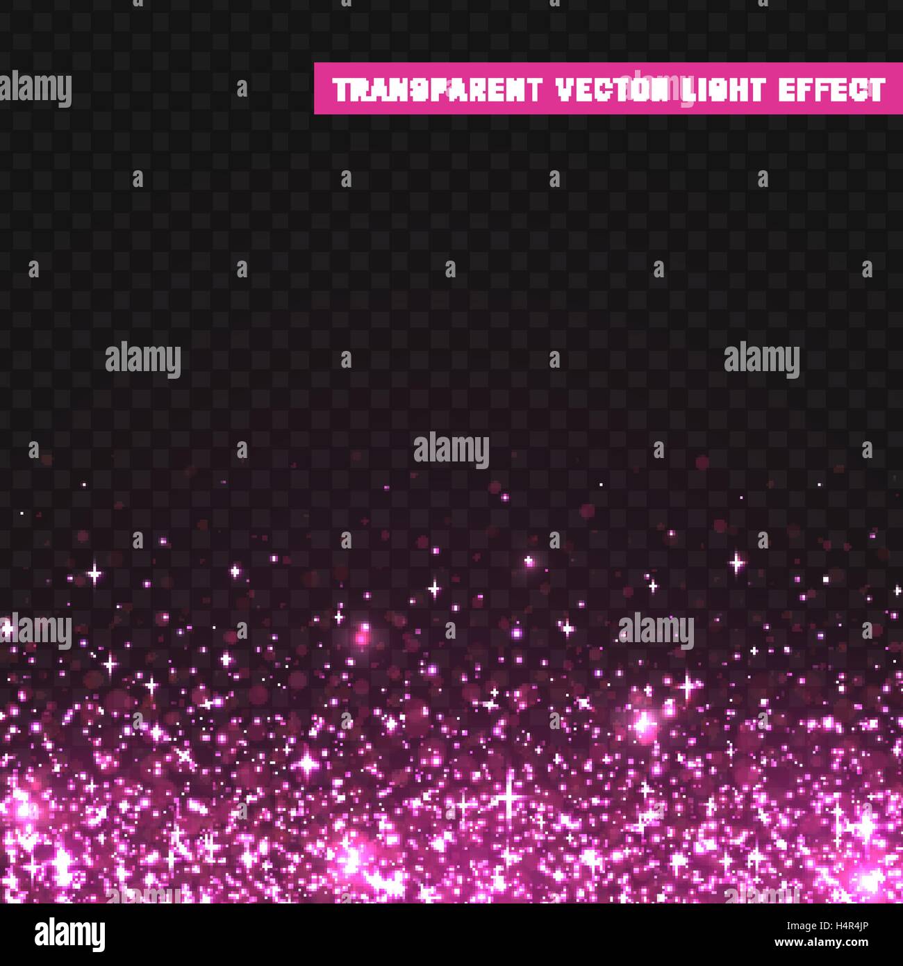 Transparent vector light effect pink Stock Vector Image & Art - Alamy
