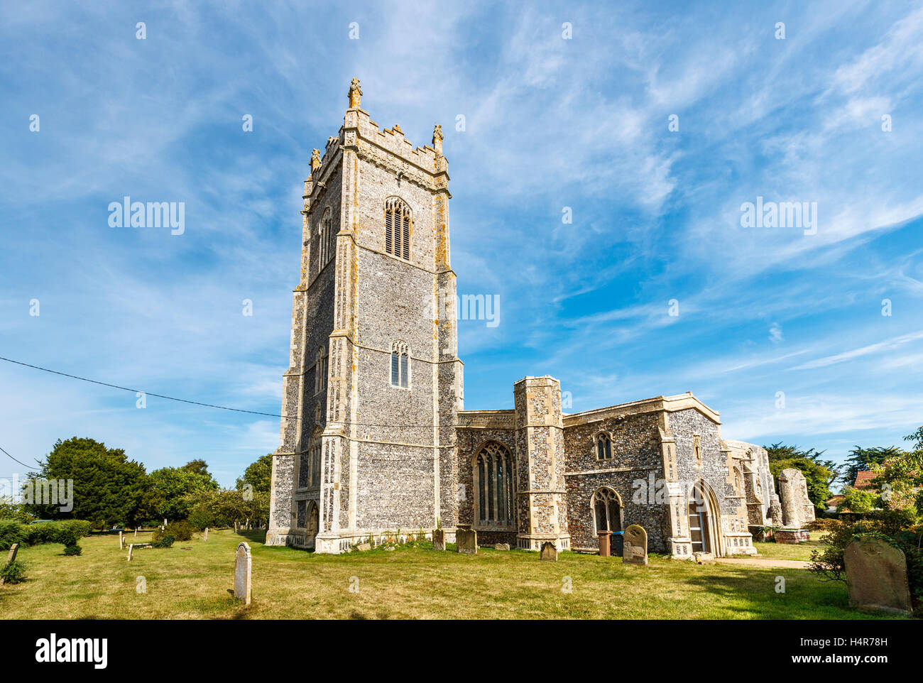 St Andrew's Church, the modern within the ruins of the old, Walberswick ...