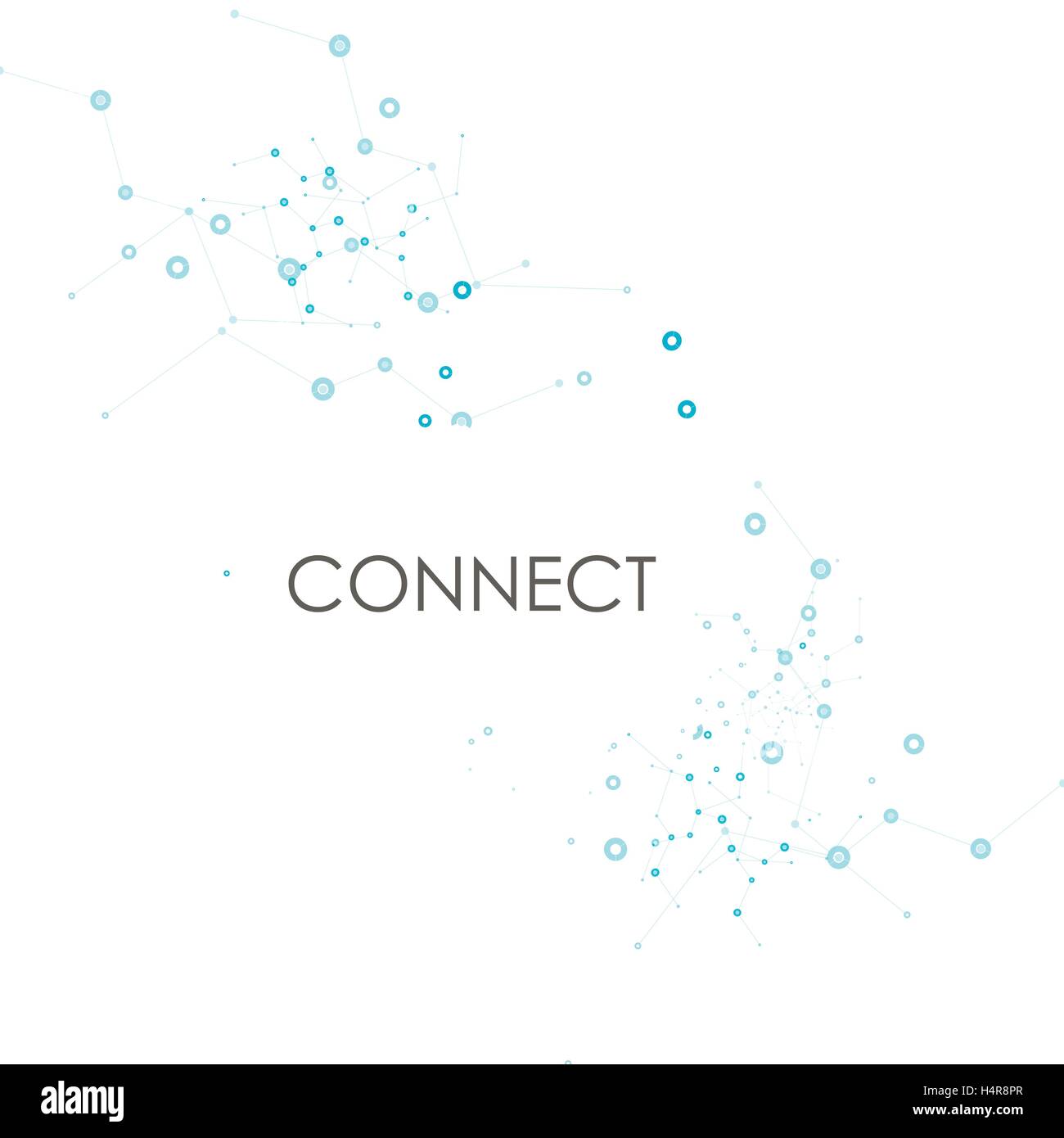 Abstract connect background with dots and lines. Molecule structure. Vector science background ...