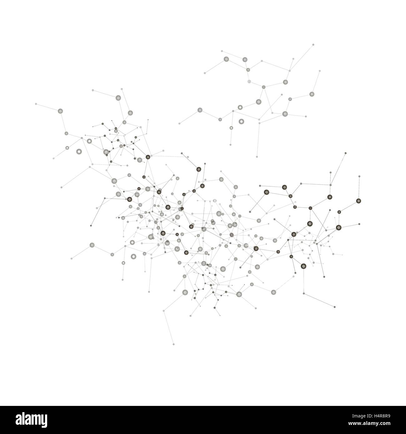 Abstract Connect Background With Dots And Lines Molecule Structure