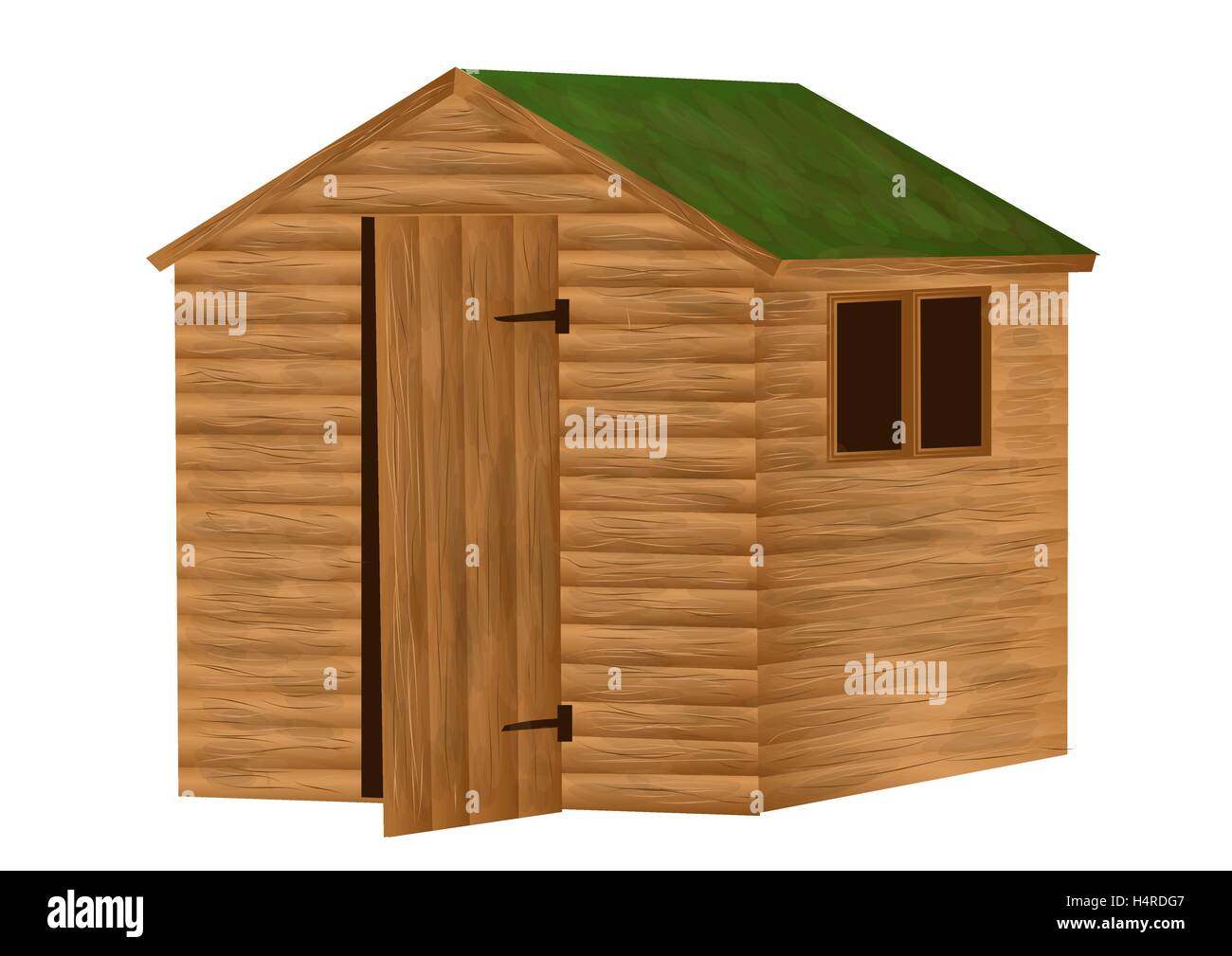 garden shed isolated on a white background Stock Vector Image & Art - Alamy