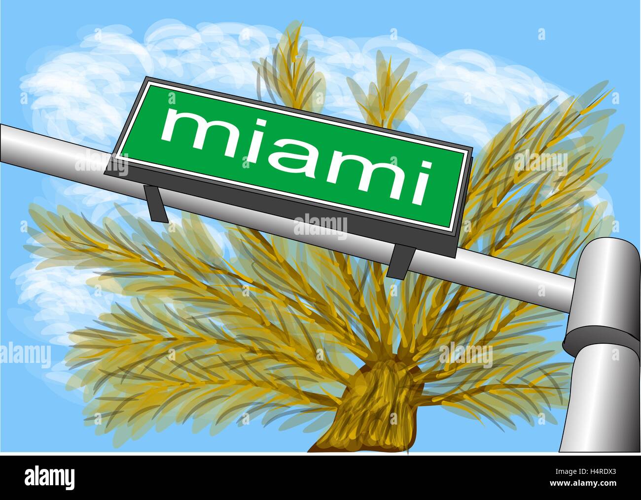 Miami usa sign Stock Vector Images - Alamy