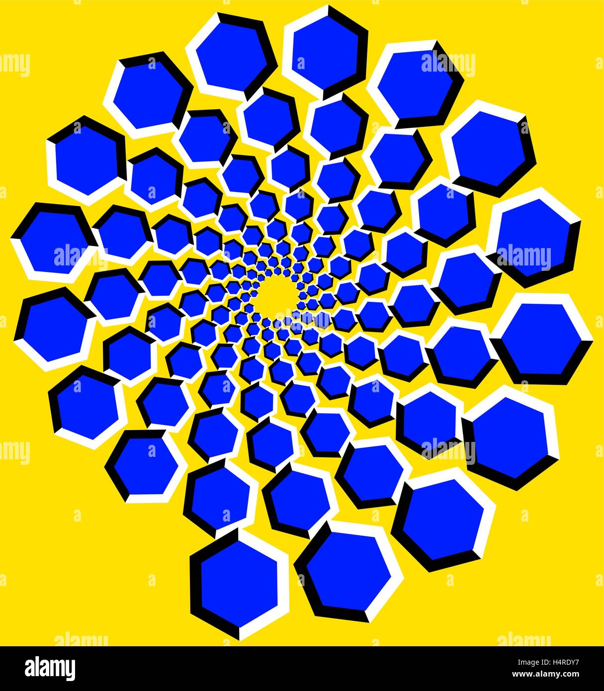 optical illusion. Bright background with the optical illusion Stock ...