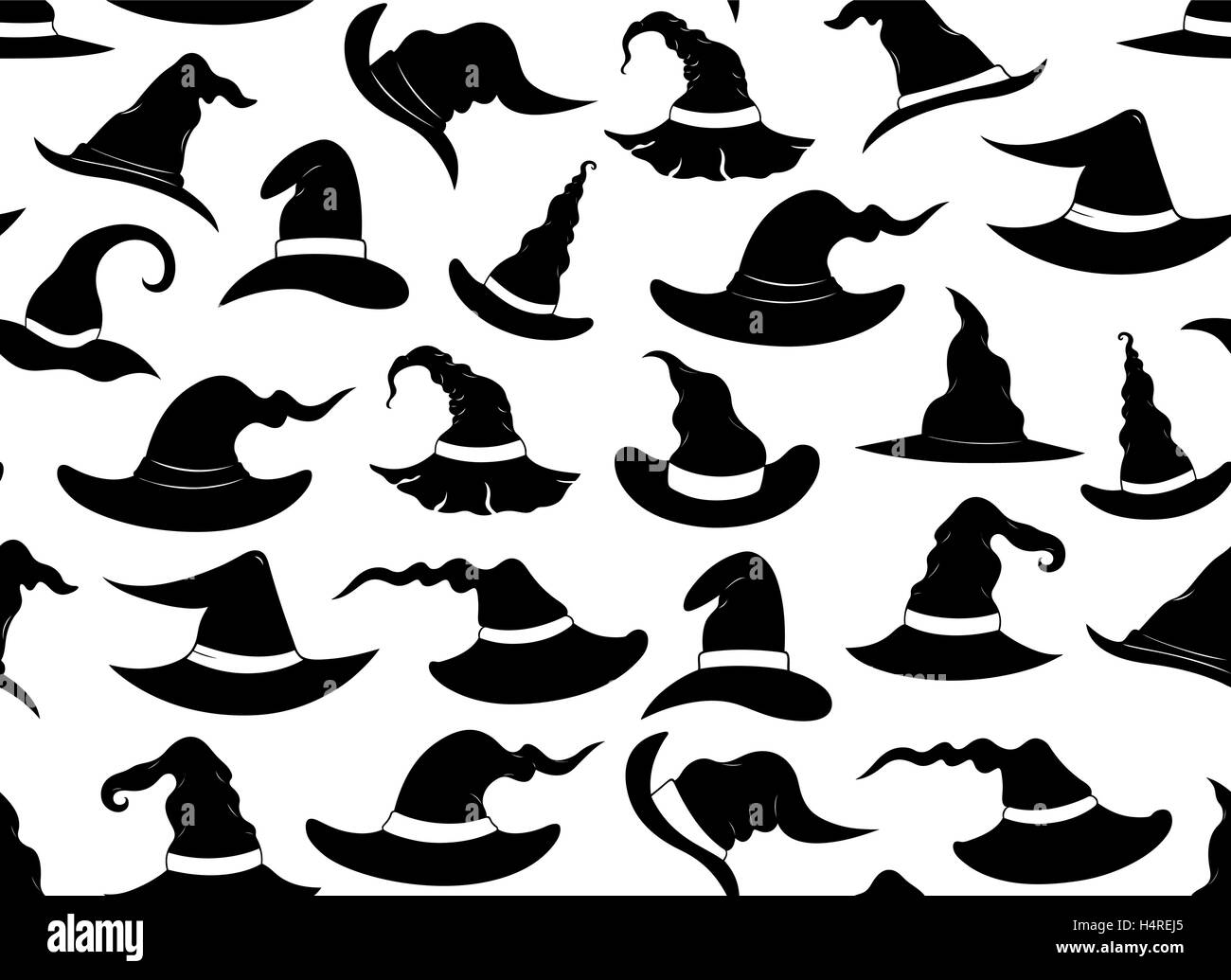 Seamless witch hats Stock Vector Image & Art - Alamy