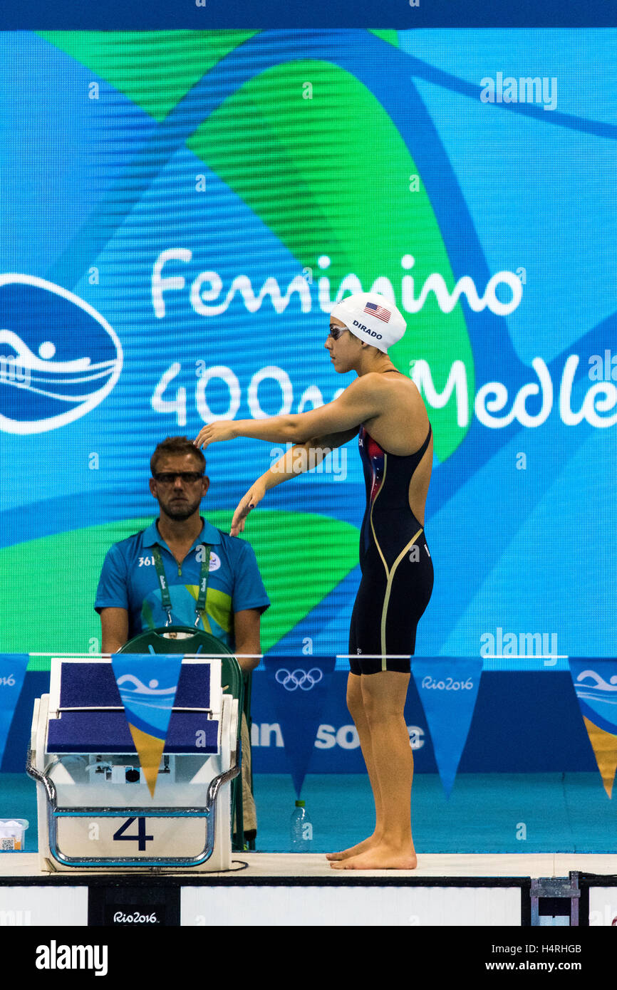 Rio de Janeiro, Brazil. 6 August 2016.Madeline Dirado (USA) competing ...