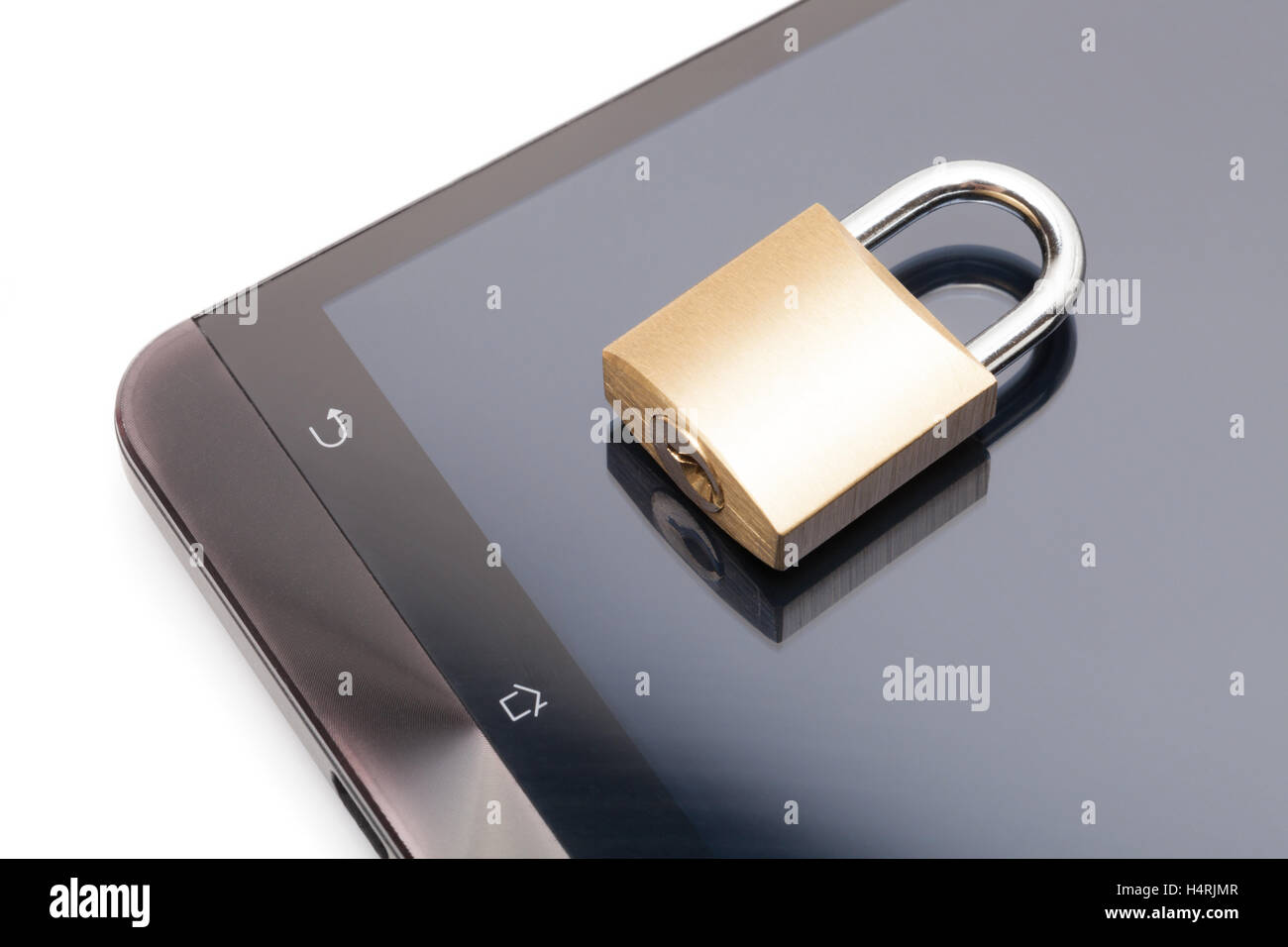 Smartphone with small lock over it - mobile phone security and data ...