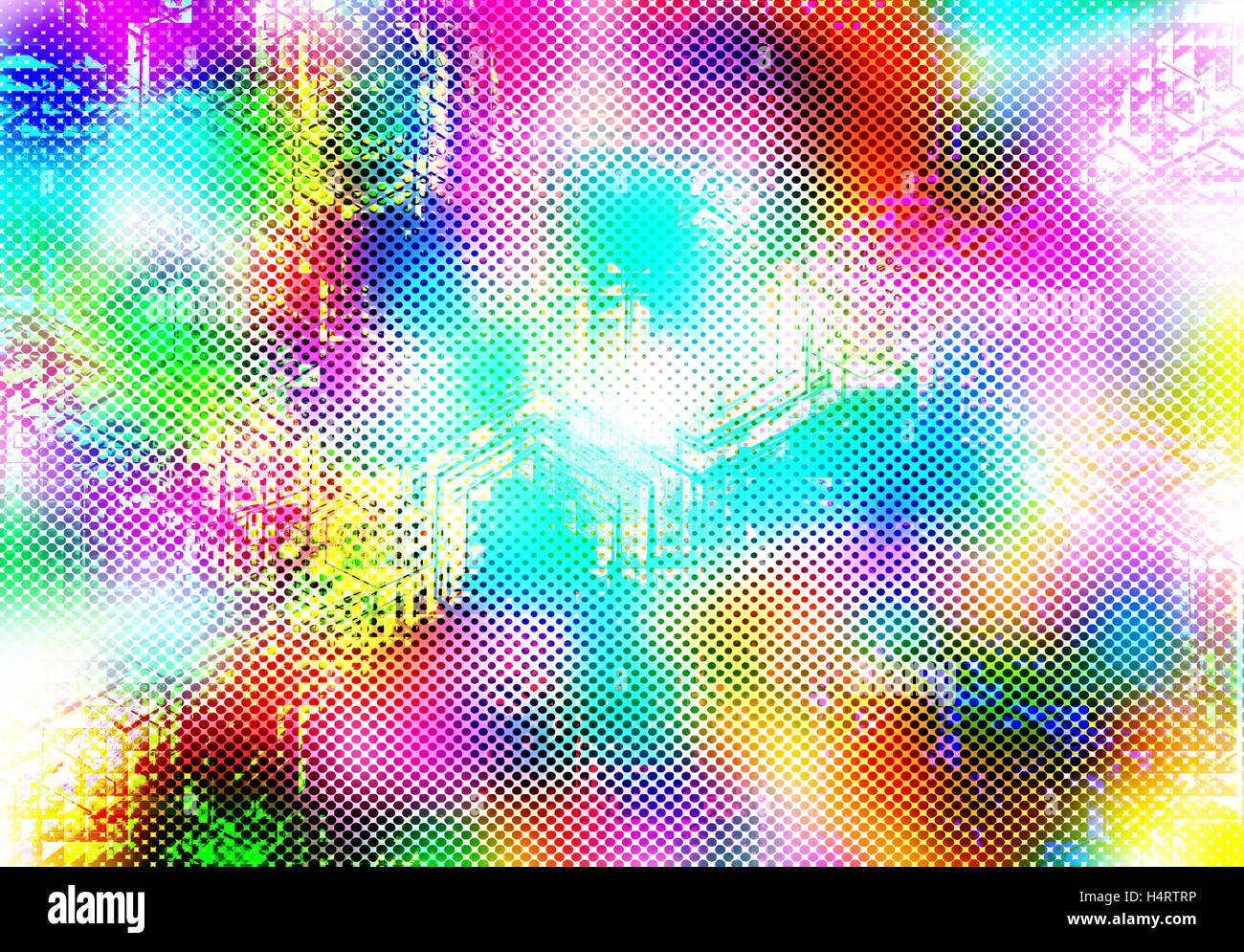 abstract multicolor background with crystal pattern Stock Photo - Alamy