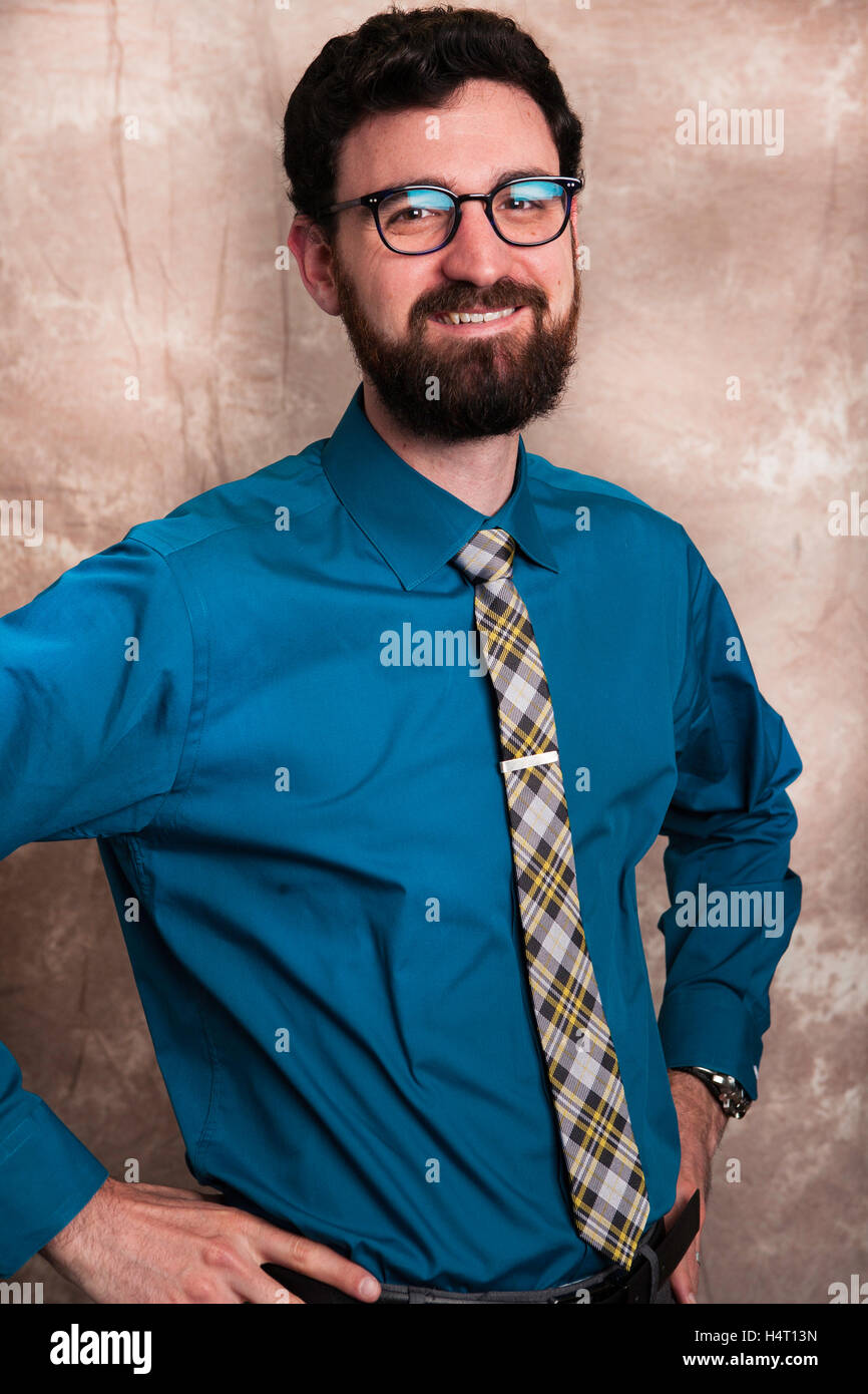 Business man smiling hi-res stock photography and images - Alamy