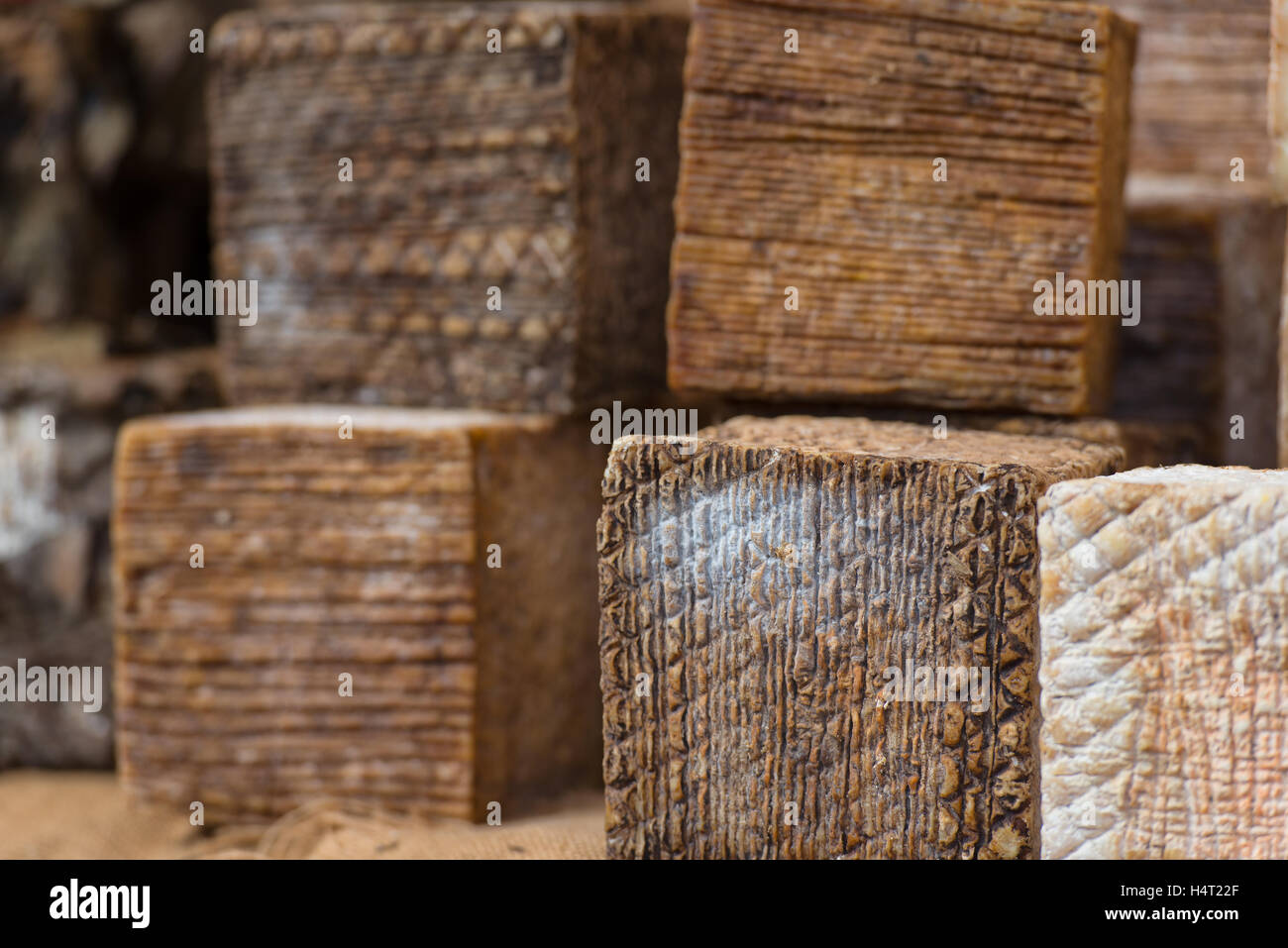 Mountain cheese prepared with traditional ancient Stock Photo - Alamy