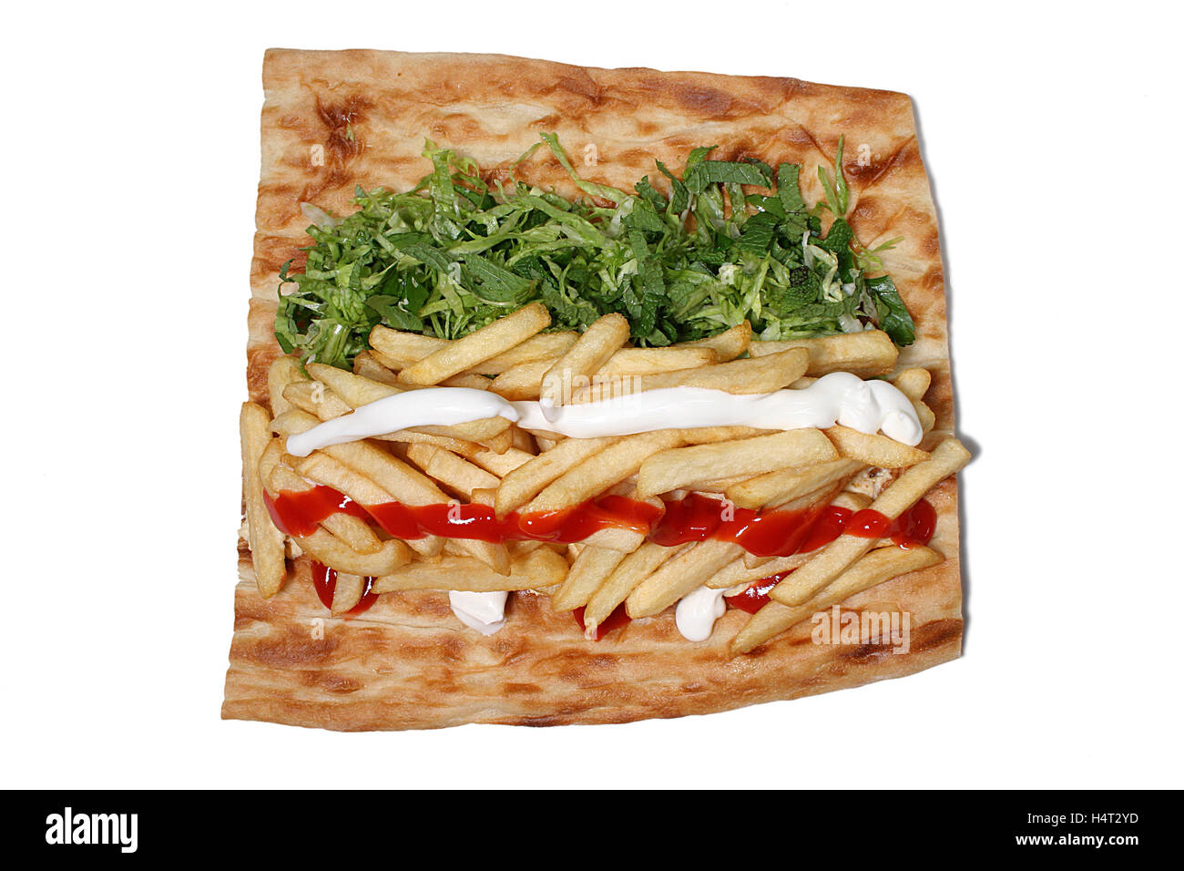 Chips Wrap / Chips dürüm Stock Photo - Alamy