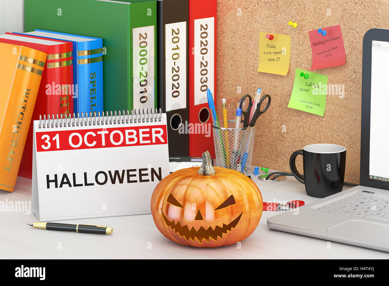 Halloween concept, 3D rendering Stock Photo - Alamy