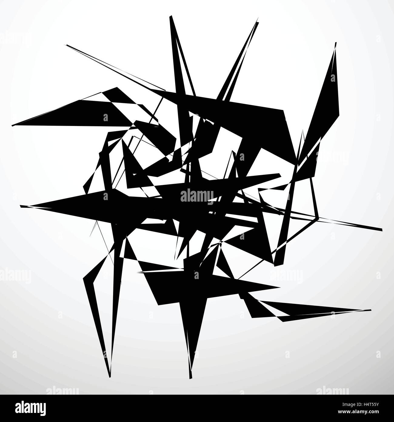 Abstract geometric element isolated. Random chaotic shape Stock Vector ...