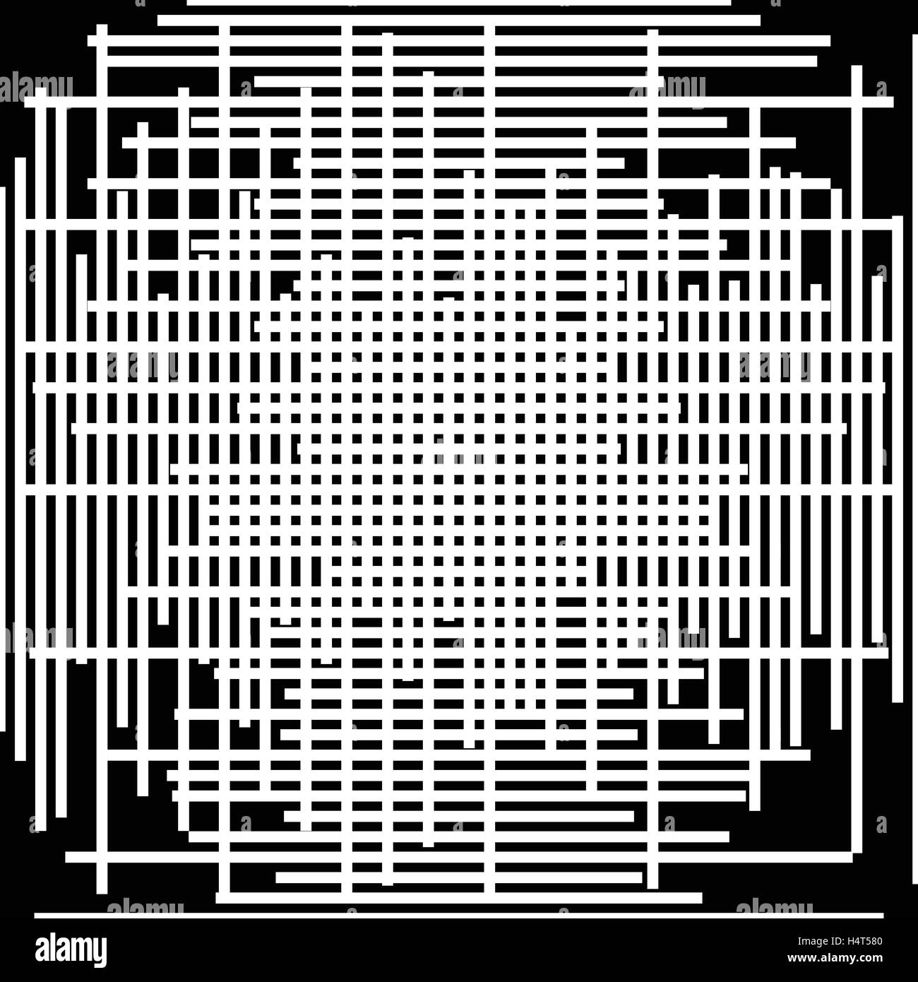 Asymmetric grid mesh pattern. irregular monochrome abstract texture ...