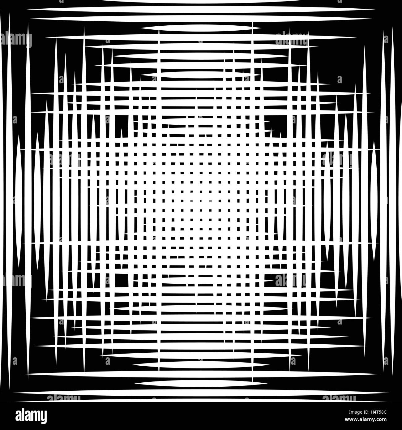 Asymmetric grid mesh pattern. irregular monochrome abstract texture ...