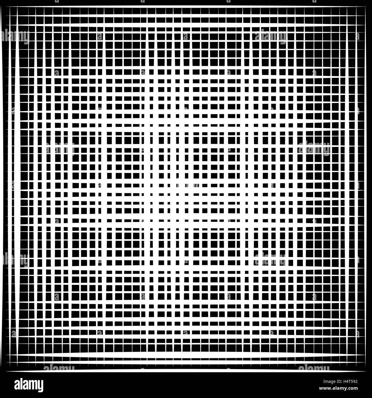 Asymmetric grid mesh pattern. irregular monochrome abstract texture ...