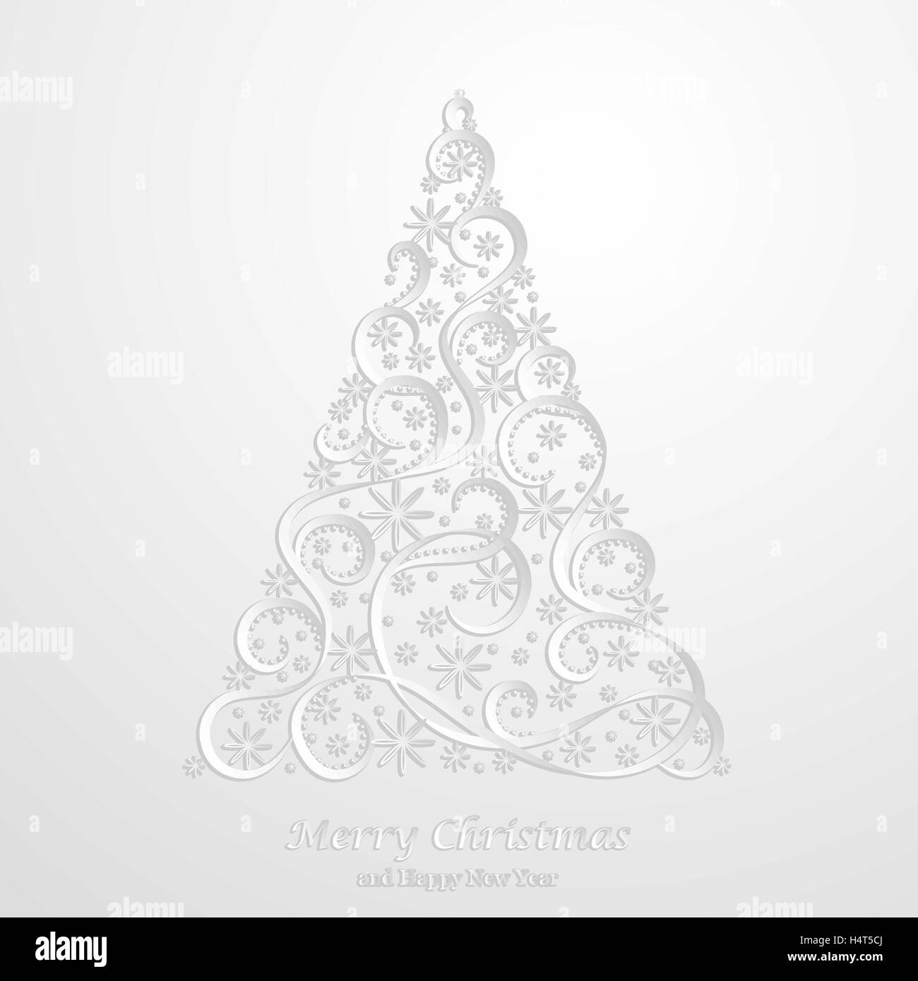 Background christmas tree gift Black and White Stock Photos & Images ...