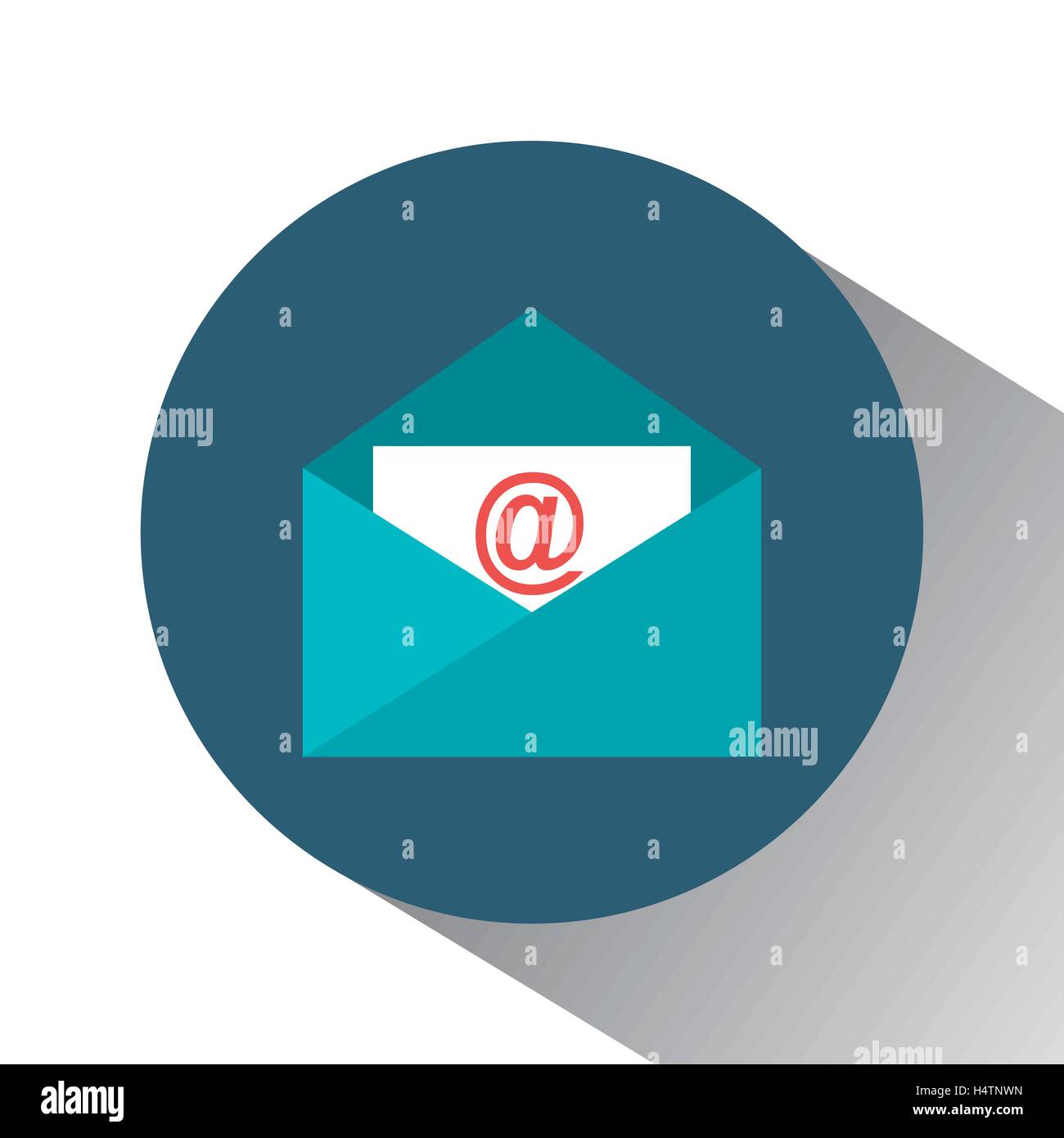 envelope email with arroba symbol Stock Vector Image & Art - Alamy