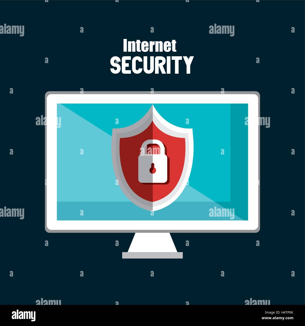 internet security concept flat icons Stock Vector Image & Art - Alamy