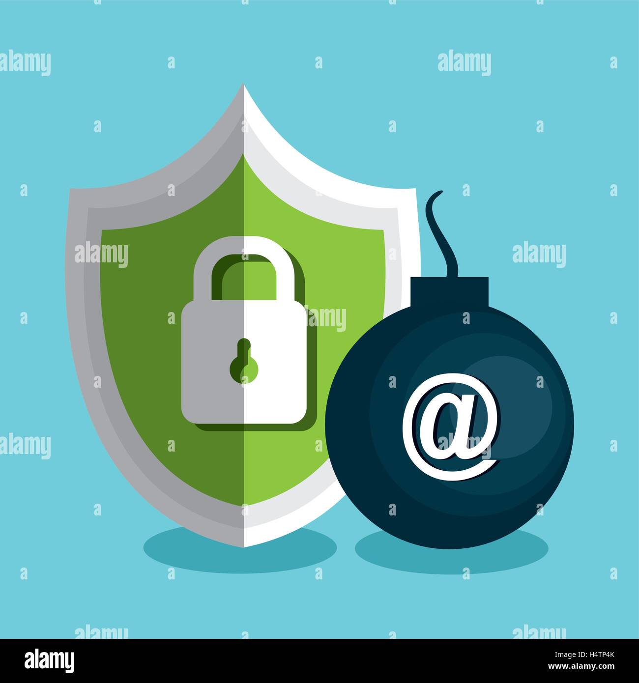 internet security concept flat icons Stock Vector Image & Art - Alamy