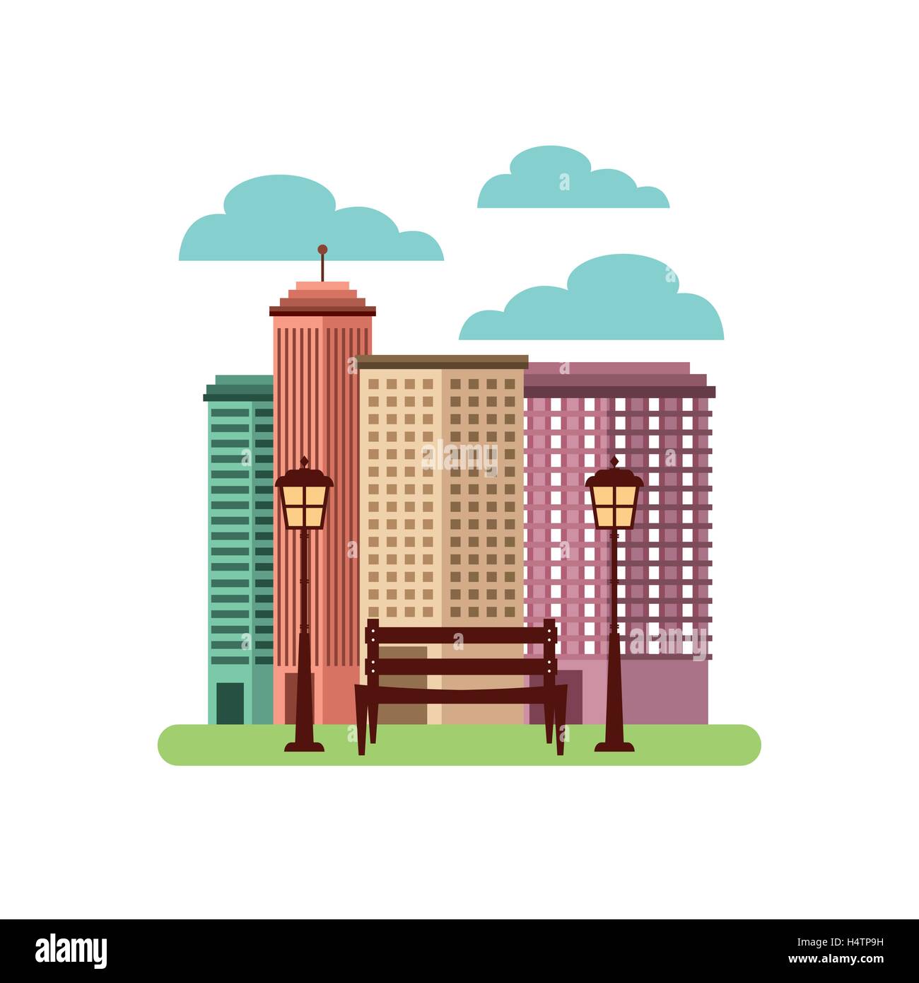 cityscape buildings skyline icon Stock Vector Image & Art - Alamy