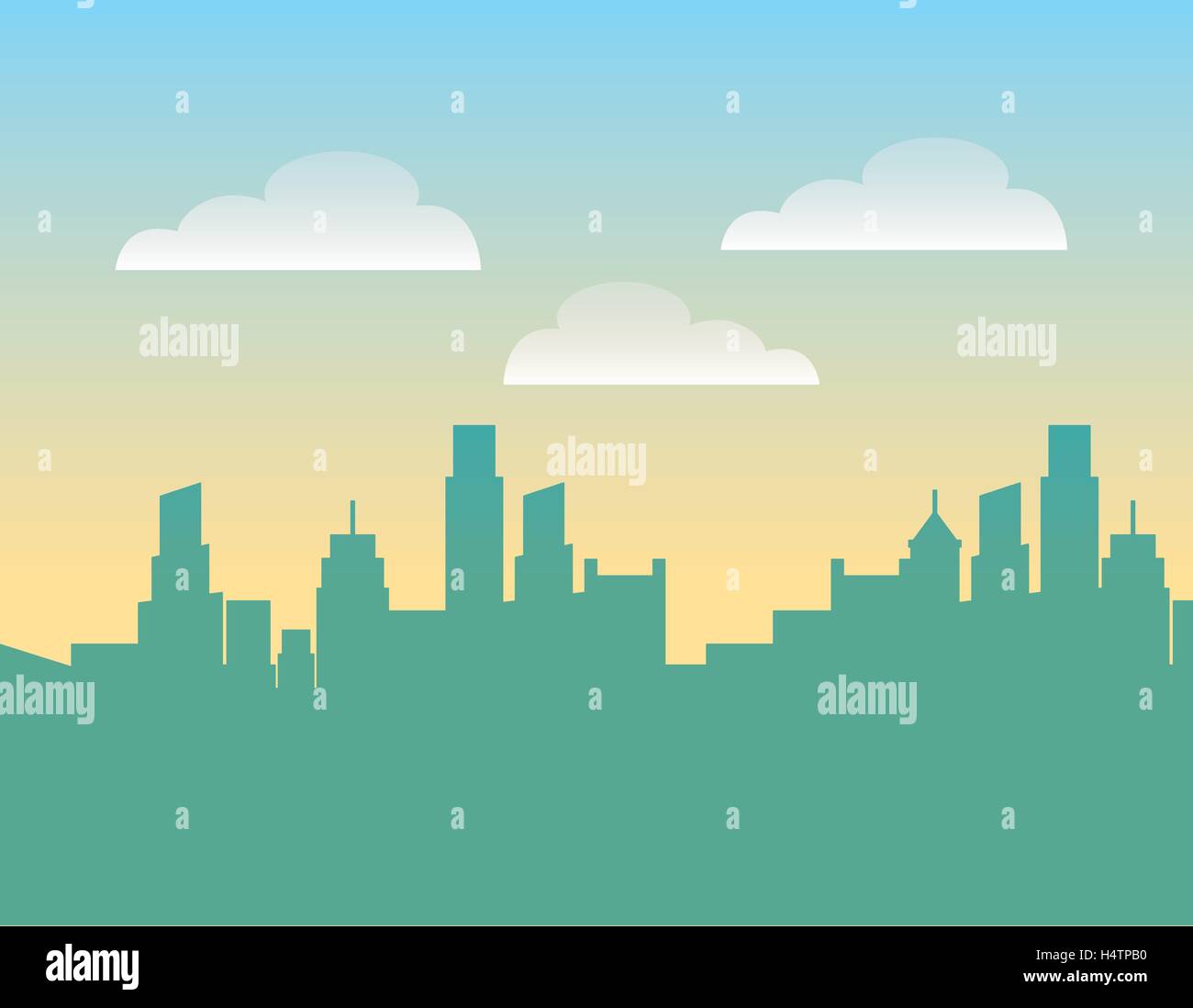 cityscape buildings skyline icon Stock Vector Image & Art - Alamy