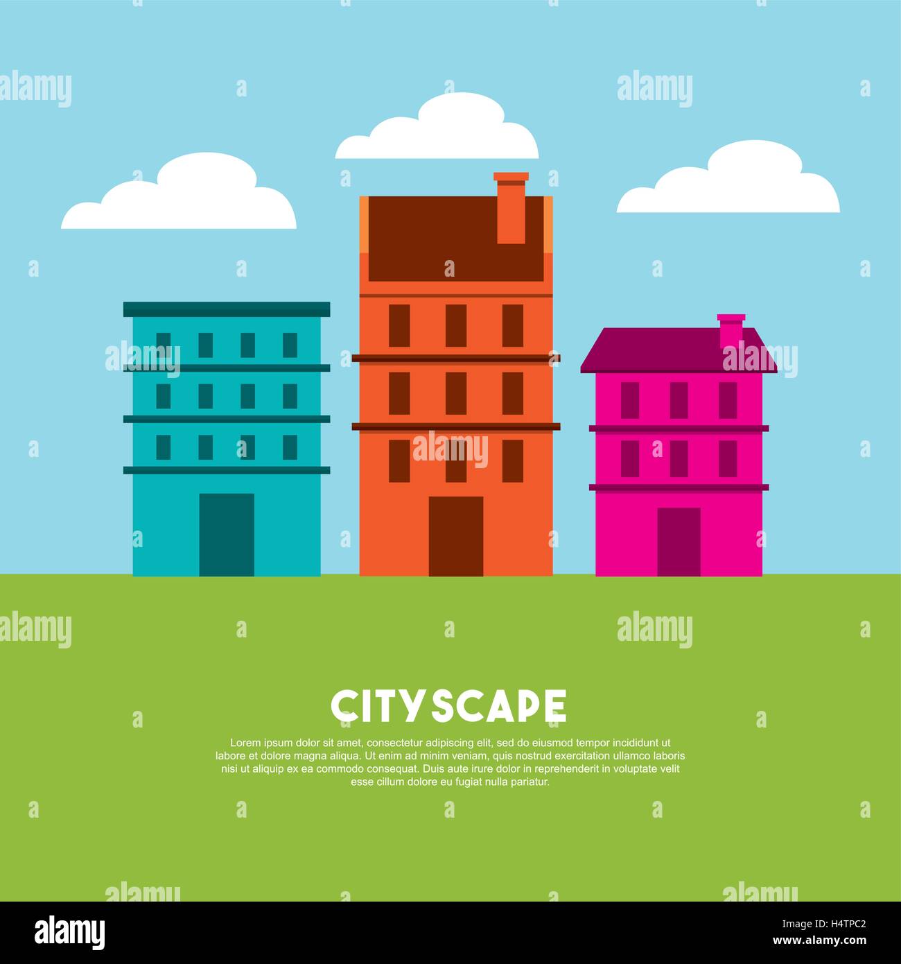 cityscape buildings skyline icon Stock Vector Image & Art - Alamy
