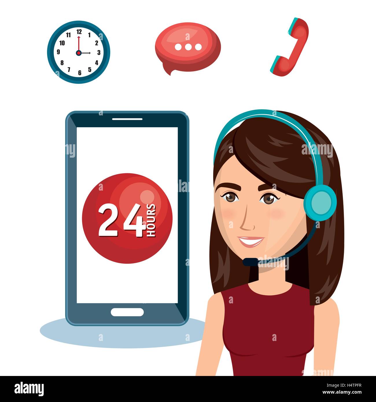 customer service agent working online Stock Vector Image & Art - Alamy customer service agent working online Stock Vector Image & Art - Alamy